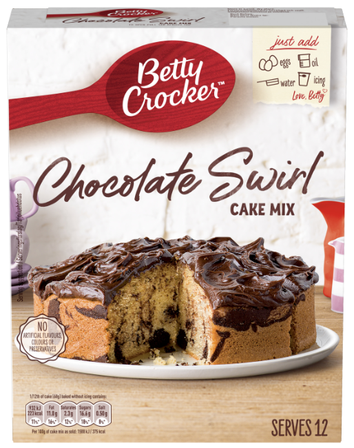 Cake Mix, Chocolate Swirl, Betty Crocker (425g) | e-Fresh.gr