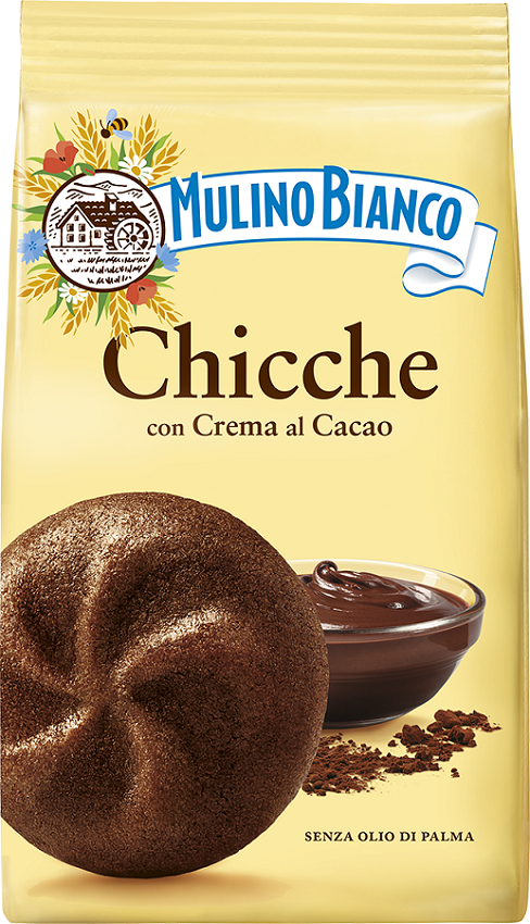 Biscuits Chicche filled with cocoa cream, Mulino Bianco (200g)