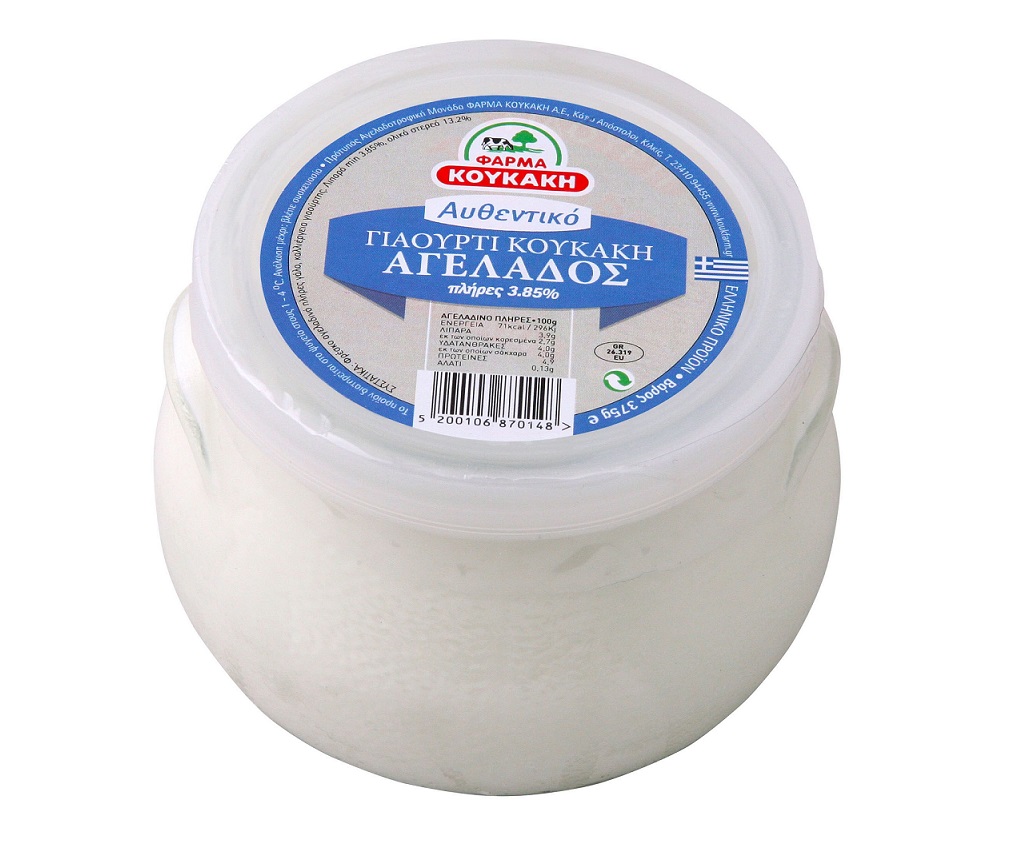 Yoghurt in glass, Koukakis Farm (375 g) | e-Fresh.gr