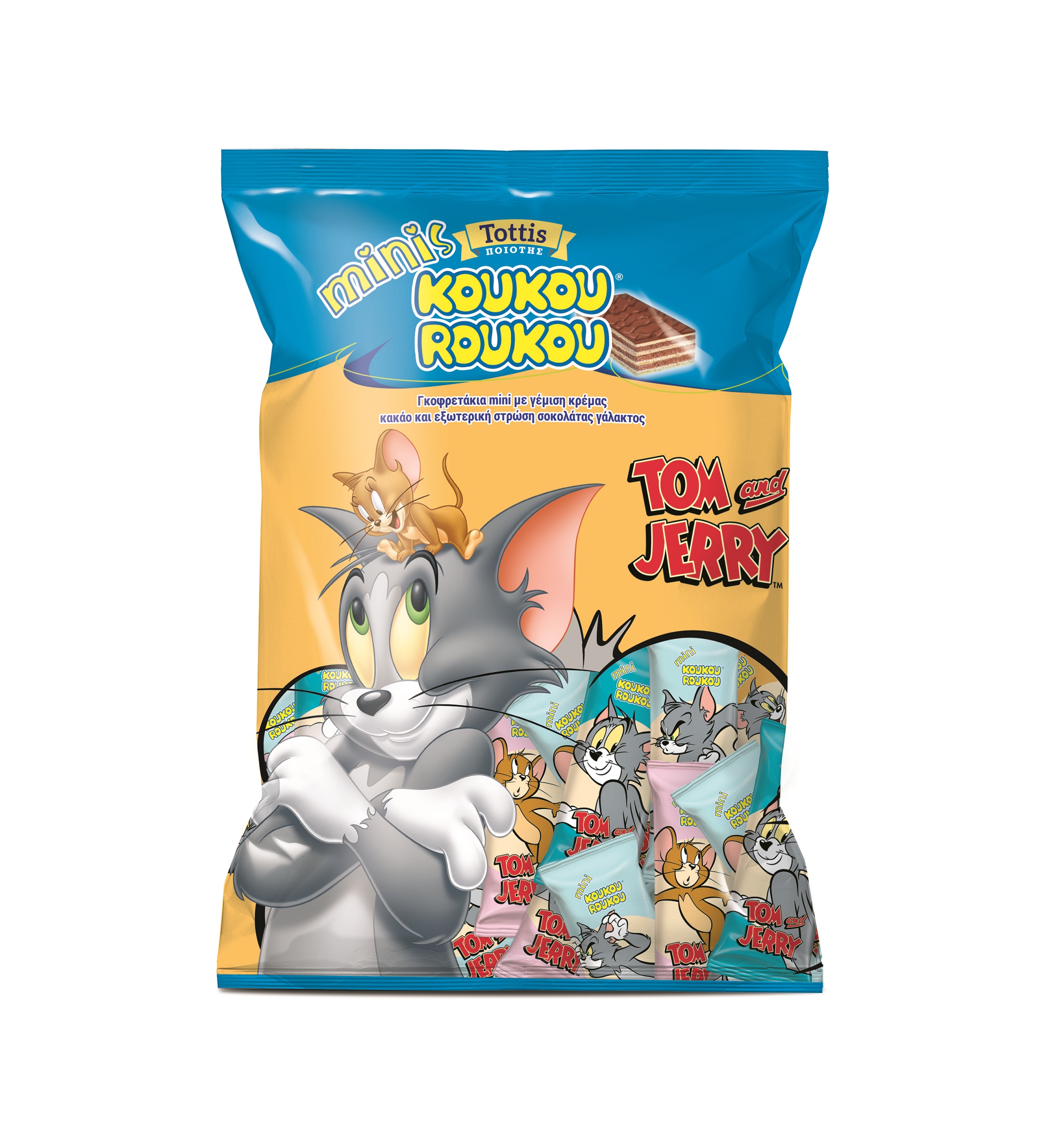 DELISTED Gkofretakia with Milk Chocolate Tom & Jerry Koukouroukou (120g)
