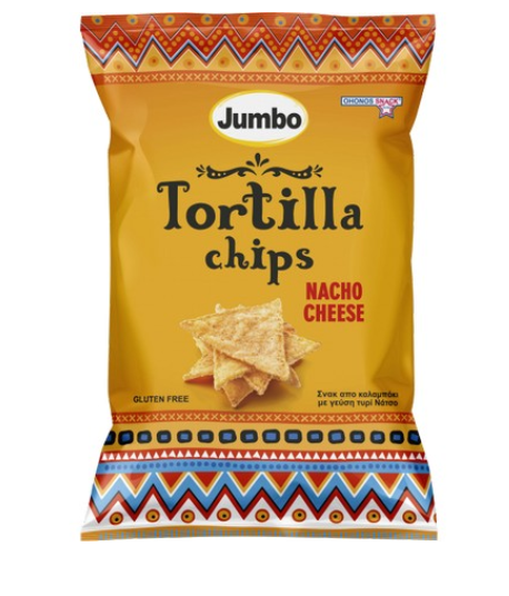 Nacho Cheese Jumbo Tortilla Chips (100g) | e-Fresh.gr
