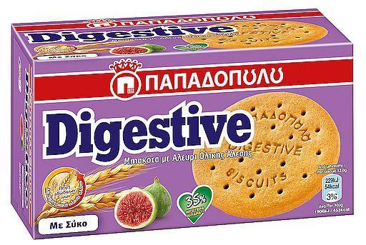 Μπισκότα Digestive με Σύκο Παπαδοπούλου (180g) | e-Fresh.gr