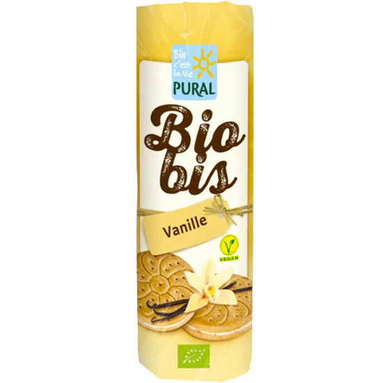 Βιολογικά Μπισκότα με Γέμιση Βανίλιας Pural (300g) | e-Fresh.gr