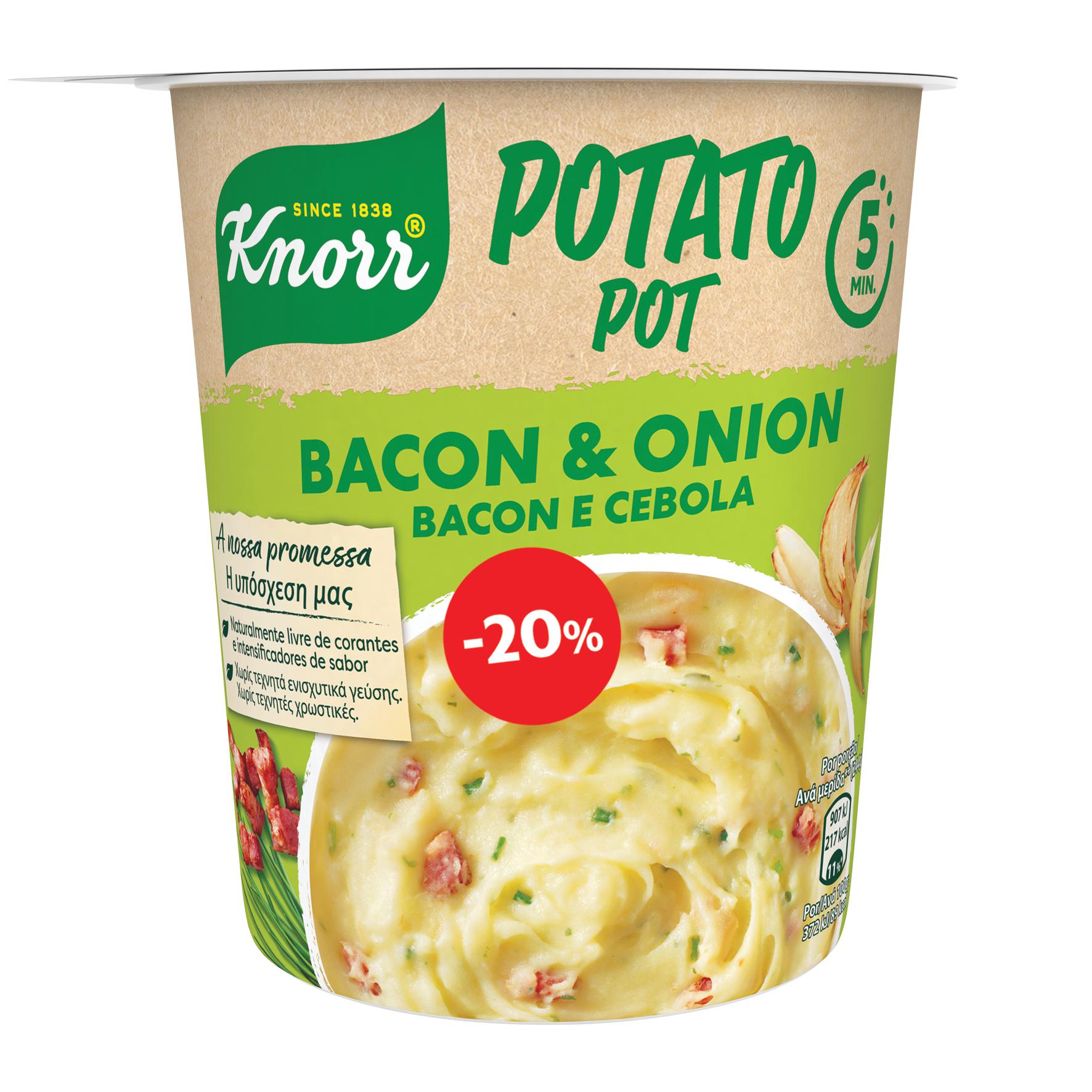 Mashed Potatoes with Bacon & Onion Snack Pot Knorr (51g) -20%