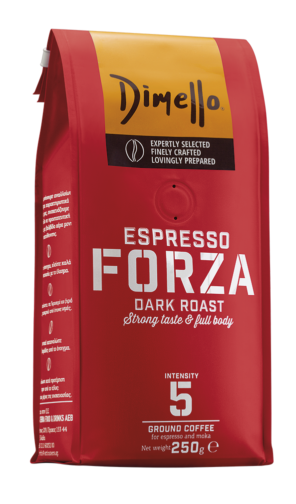 Espresso coffee, grounded, Forza, Dimello (250 g) | e-Fresh.gr