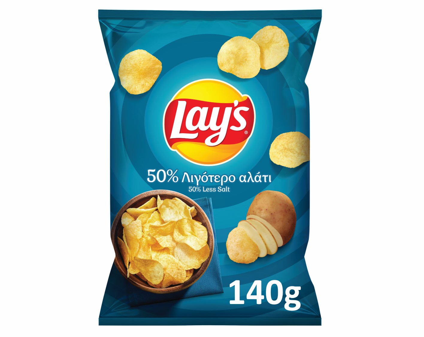 Πατατάκια 50% Λιγότερο Αλάτι Lays (140 g) | e-Fresh.gr