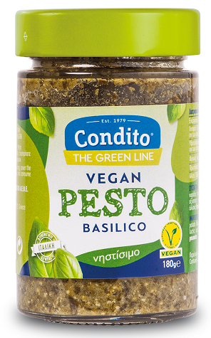Σάλτσα Pesto Basilico Vegan Condito (180g) | e-Fresh.gr