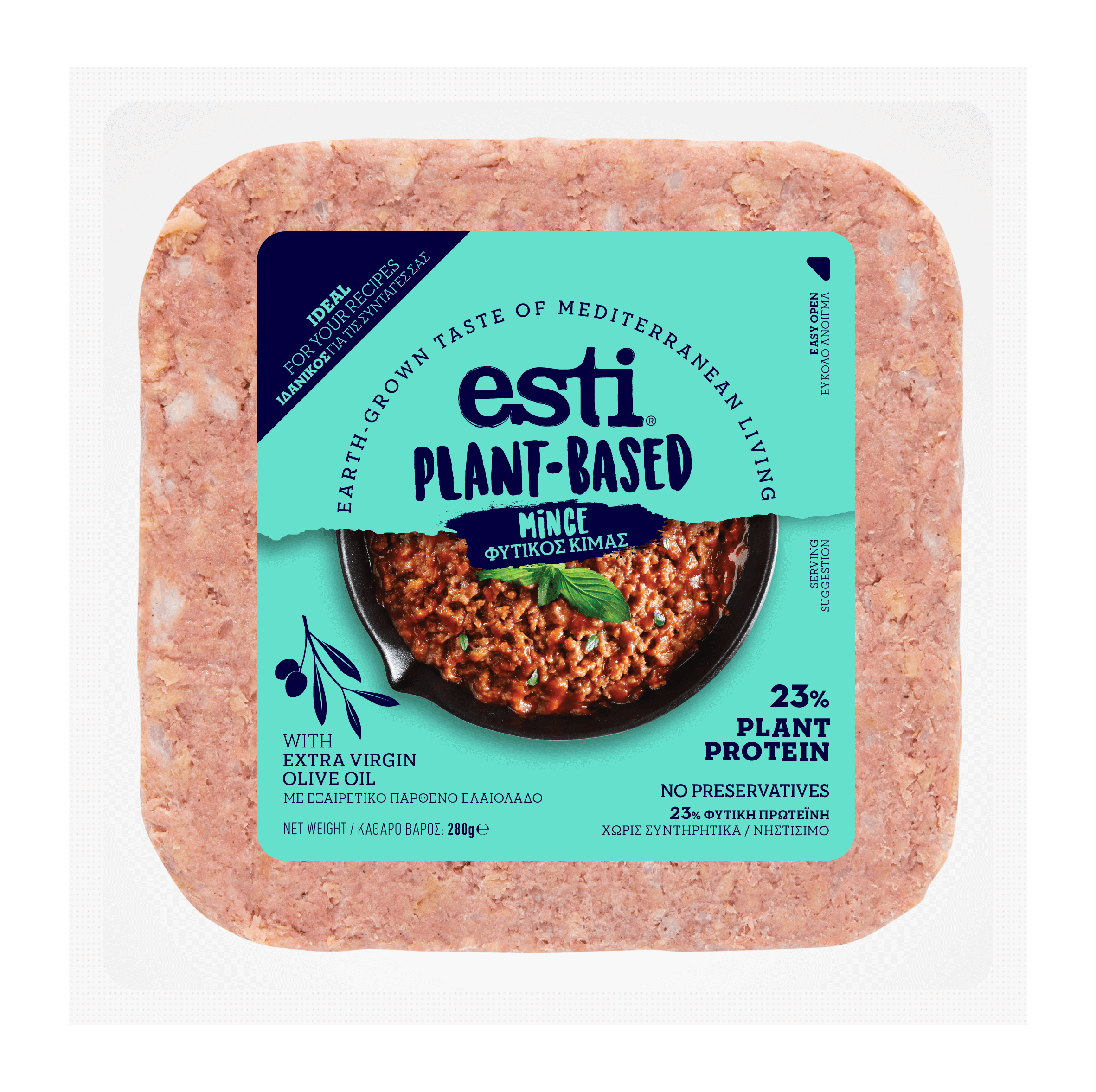 Plant Based Φυτικός Κιμάς Κατεψυγμένος Esti (280g) | E-f | Snif.gr