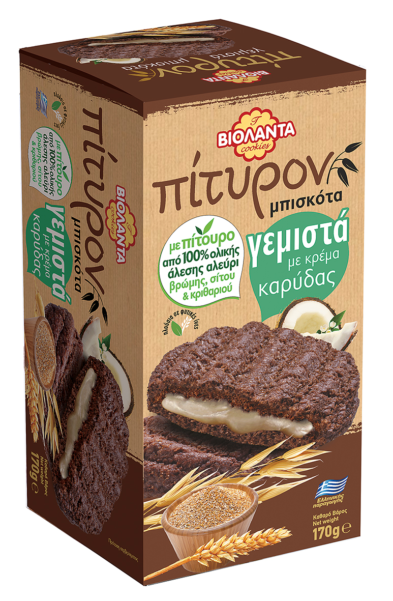 Bran biscuits Coconut Filled with "bran" Violanta (170g)