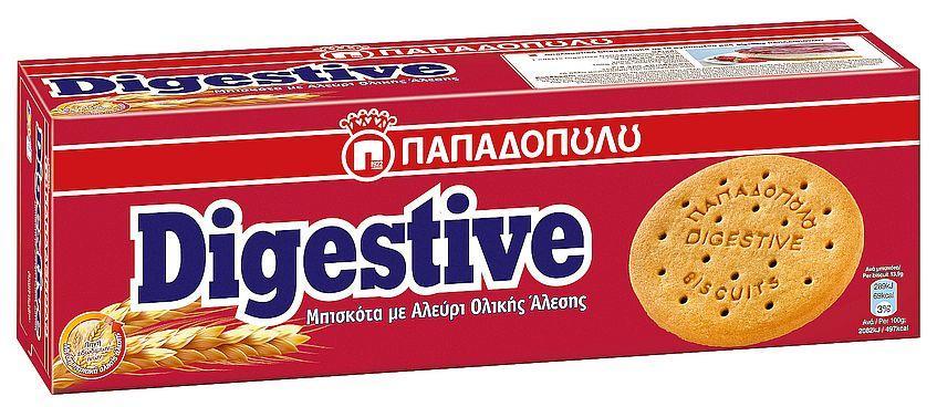 Μπισκότα Digestive Παπαδοπούλου (400g) | e-Fresh.gr