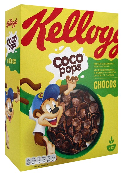 Δημητριακά Coco Pops Chocos Kellogg's (375 g) | e-Fresh.gr