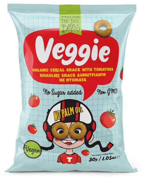 Βιολογικό Σνακ Δημητριακών με Ντομάτα The Bee Bros (30g) | E-f | Snif.gr