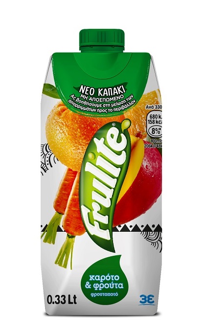 Φρουτοποτό Καρότο, Φρoύτα Frulite (330 ml) | e-Fresh.gr