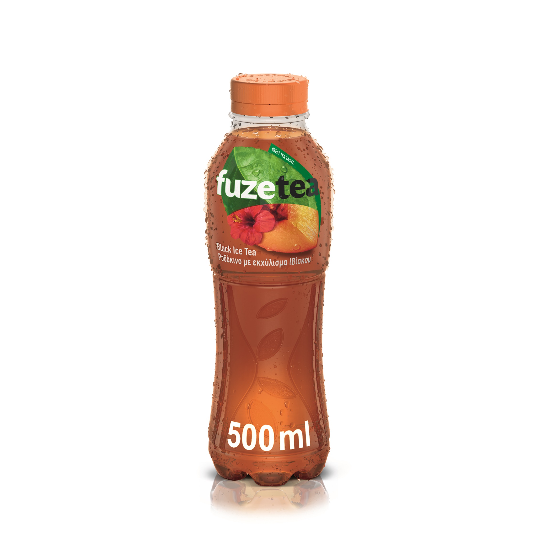 Black Ice Tea Ροδάκινο με εχύλισμα Ιβίσκου Fuze (500 ml)