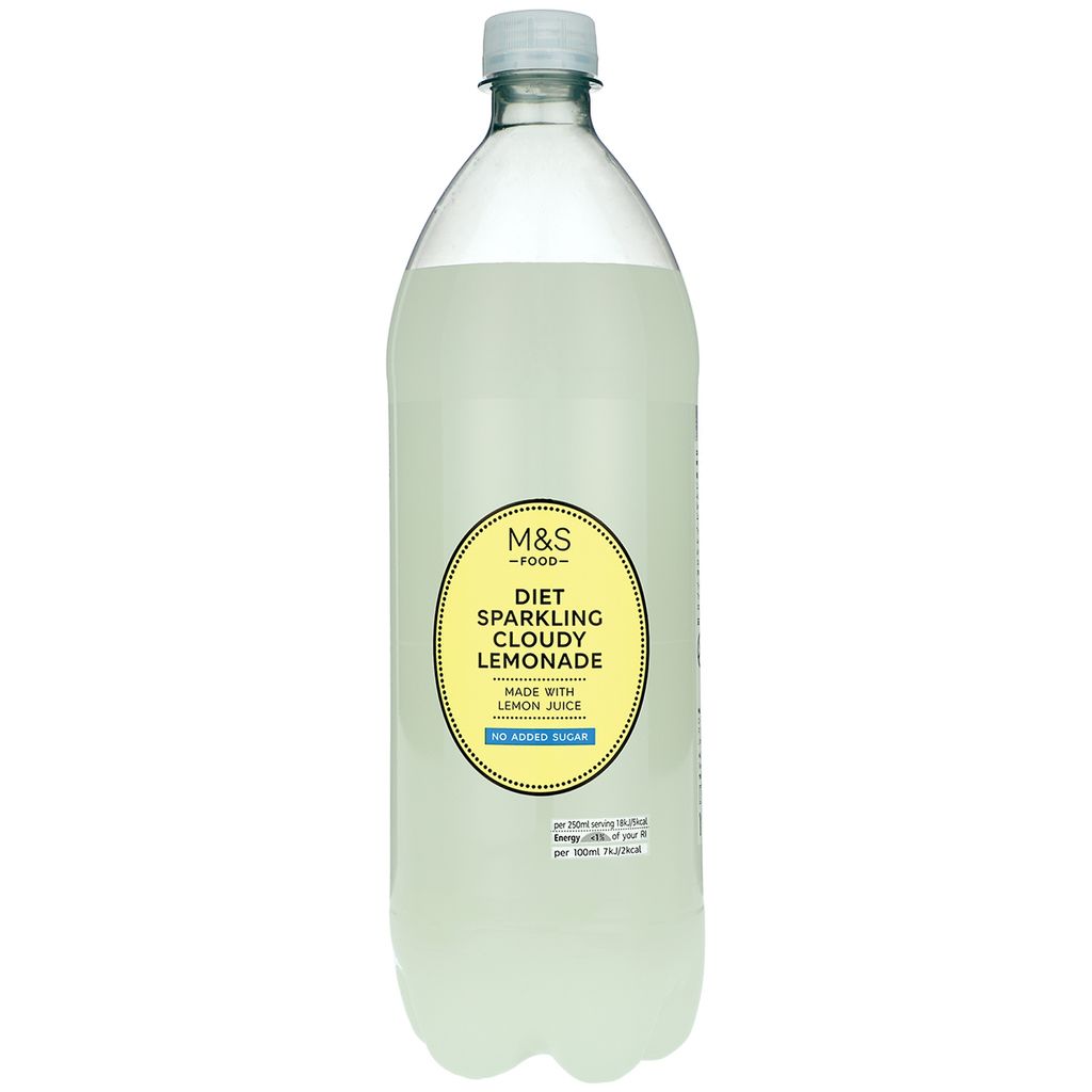 Ανθρακούχο Αναψυκτικό με γεύση Λεμόνι Marks & Spencer (1lt)
