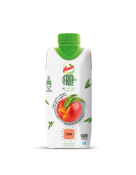 Φρουτοποτό Ροδάκινο Amita Free (330 ml) | e-Fresh.gr