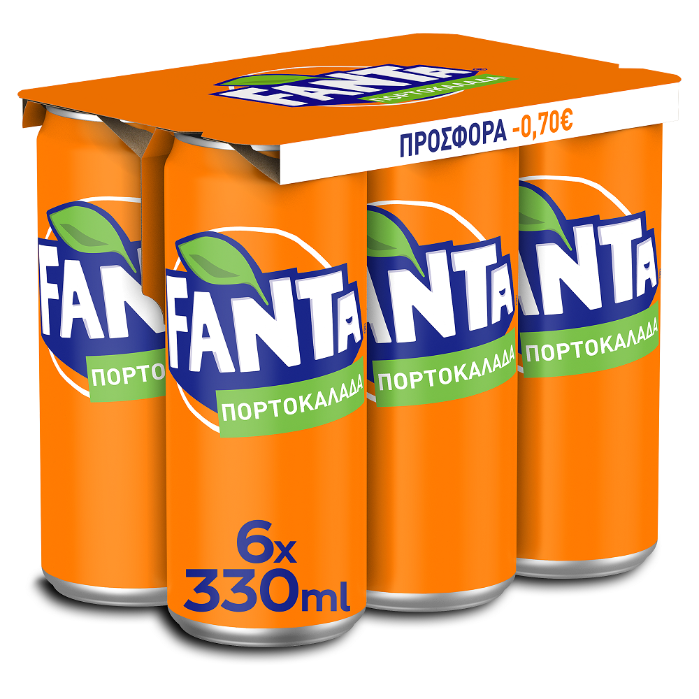 Orangeade, Fanta (6x330 ml) -0,70€ | e-Fresh.gr