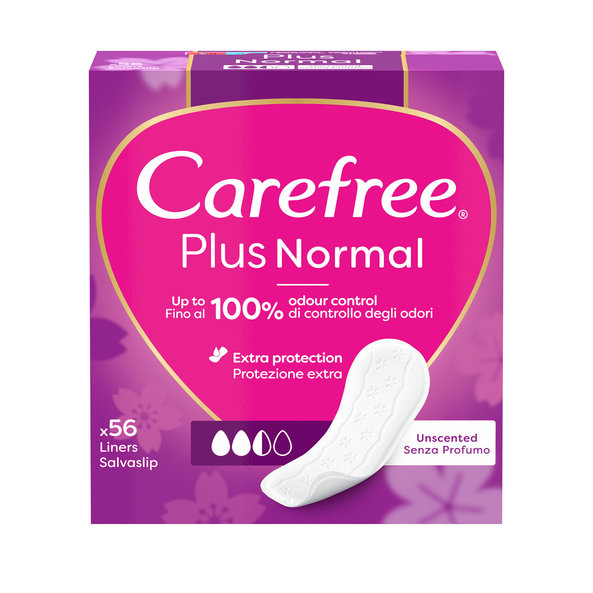 Sanitary Napkins Plus Normal Carefree (56pcs.) | e-Fresh.gr