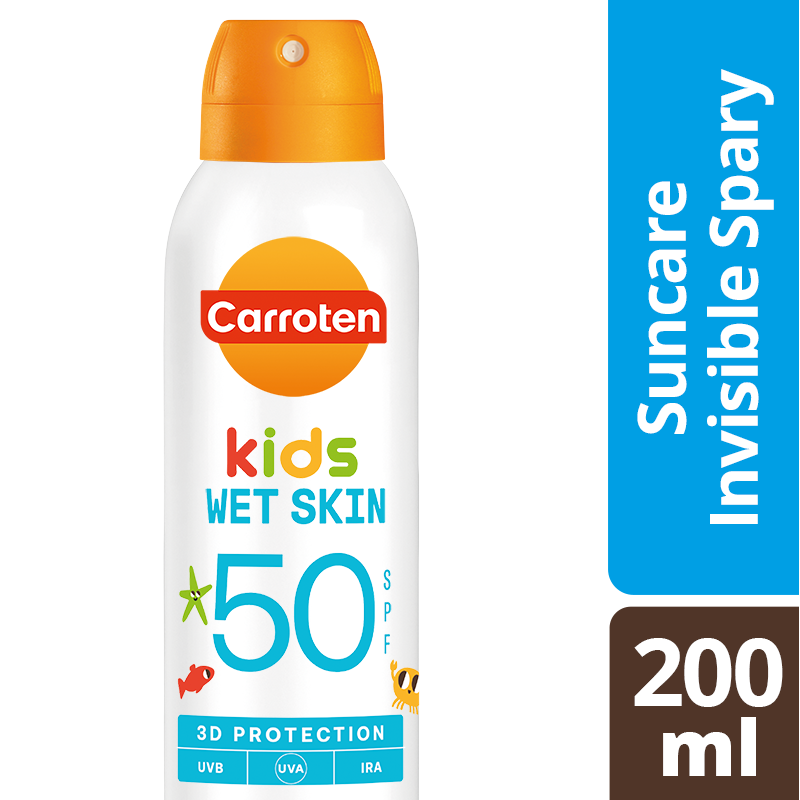 Carroten Suncare Kids Invisible Spray Wet Skin Spf50 200ml
