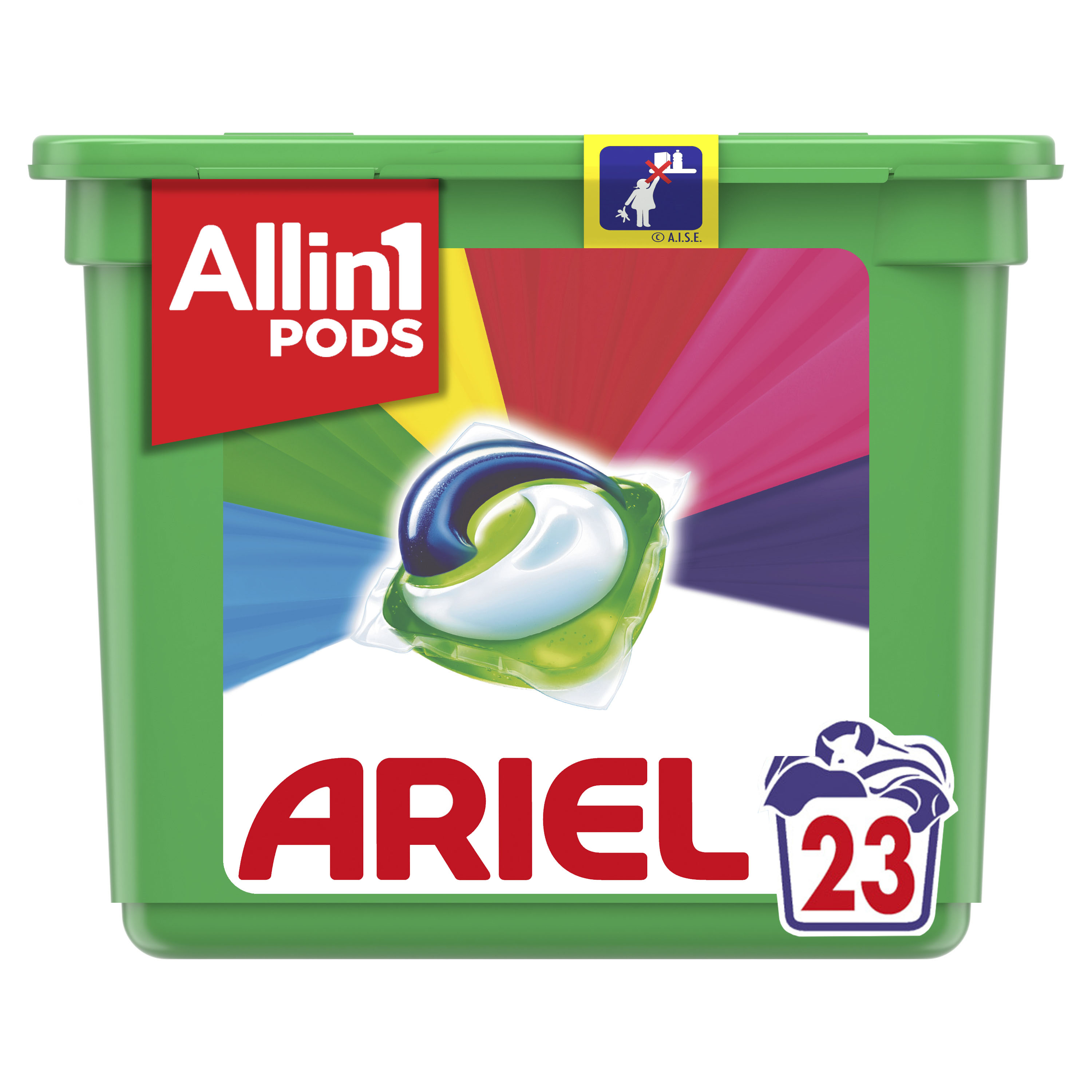 Κάψουλες Πλυντηρίου Allin1 Pods Color Ariel (23τεμ) | e-Fresh.gr
