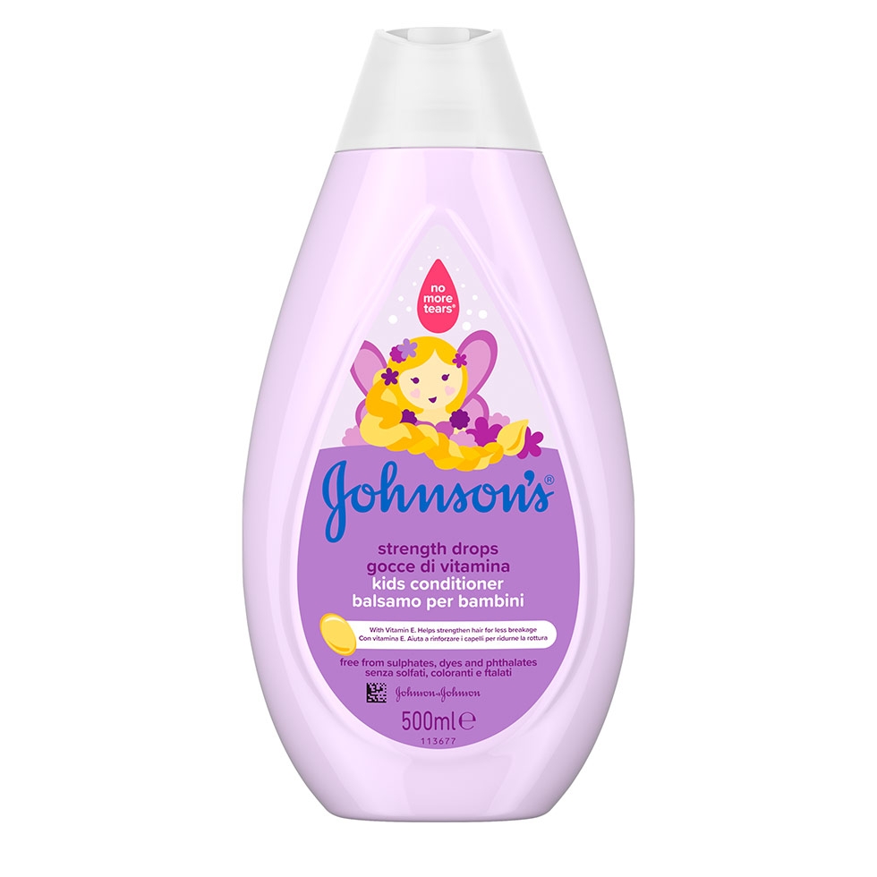 Kids Conditioner, Strength Drops, Johnson's (500ml) | e-Fresh.gr