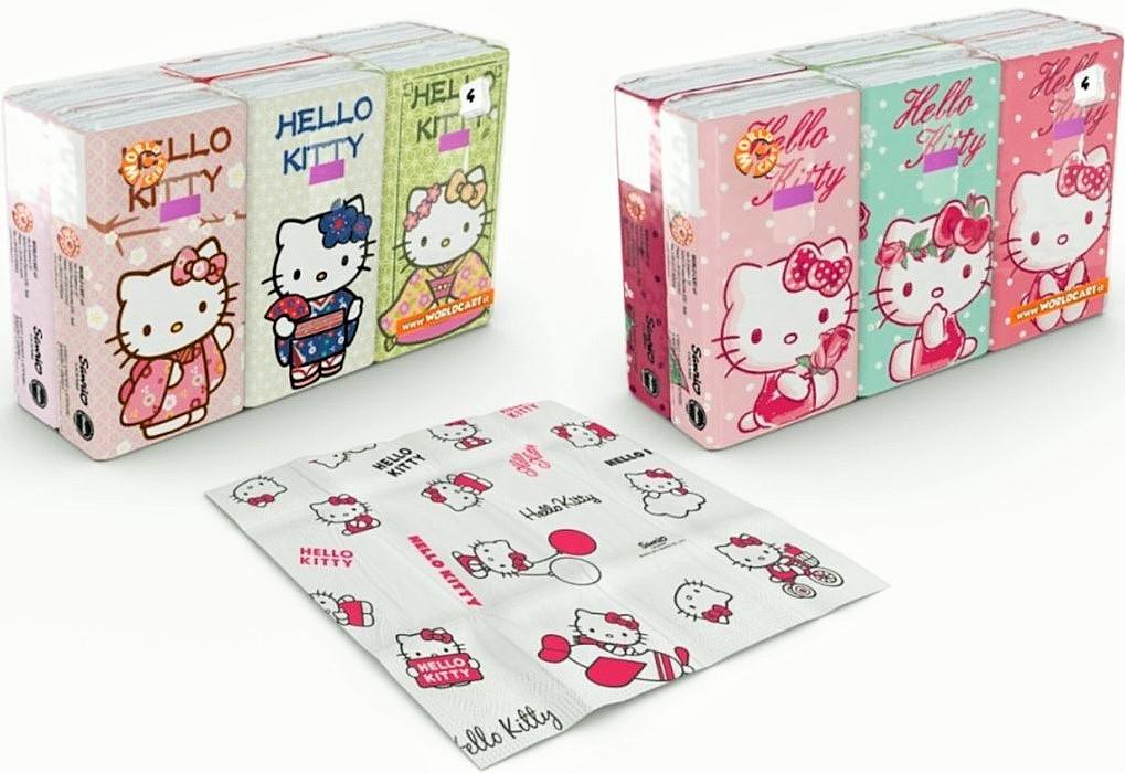 Παιδικά Χαρτομάντηλα Hello Kitty (6 τεμ) | e-Fresh.gr