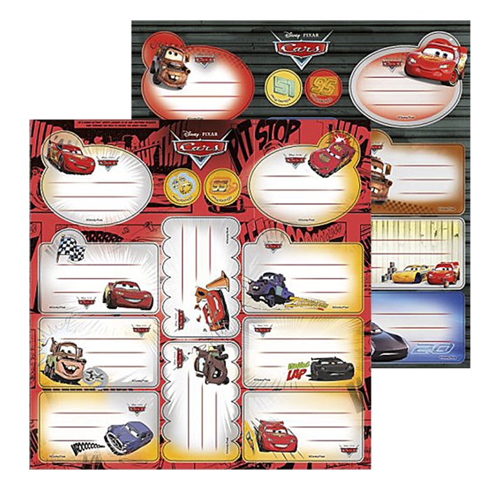 Stickers Cars, Set 2 sheets x 12pcs | e-Fresh.gr