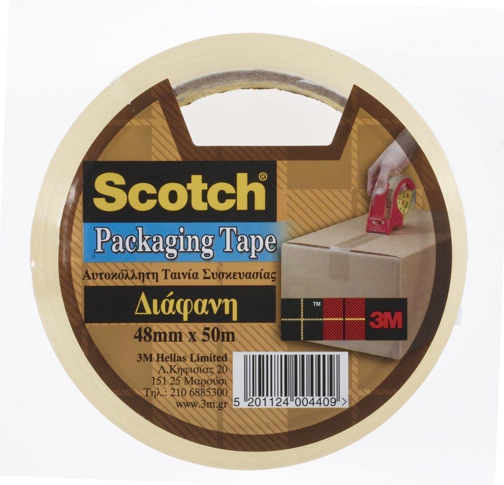 Ταινία Συσκευασίας Αυτοκόλλητη Διάφανη 48mm x 50m Scotch (1 τεμ)